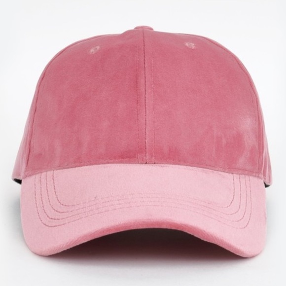 @_theboutique_ | Accessories | Pink Velvet Baseball Cap Adjustable ...
